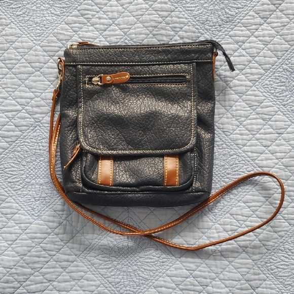 Kelly & Katie | Bags | Kelly Katie Crossbody Purse 9 X 9 Blue Brown ...